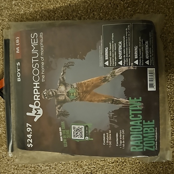 Costumes | Morphcostumes Radioactive Zombie Morphsuit Size Medium 8 ...